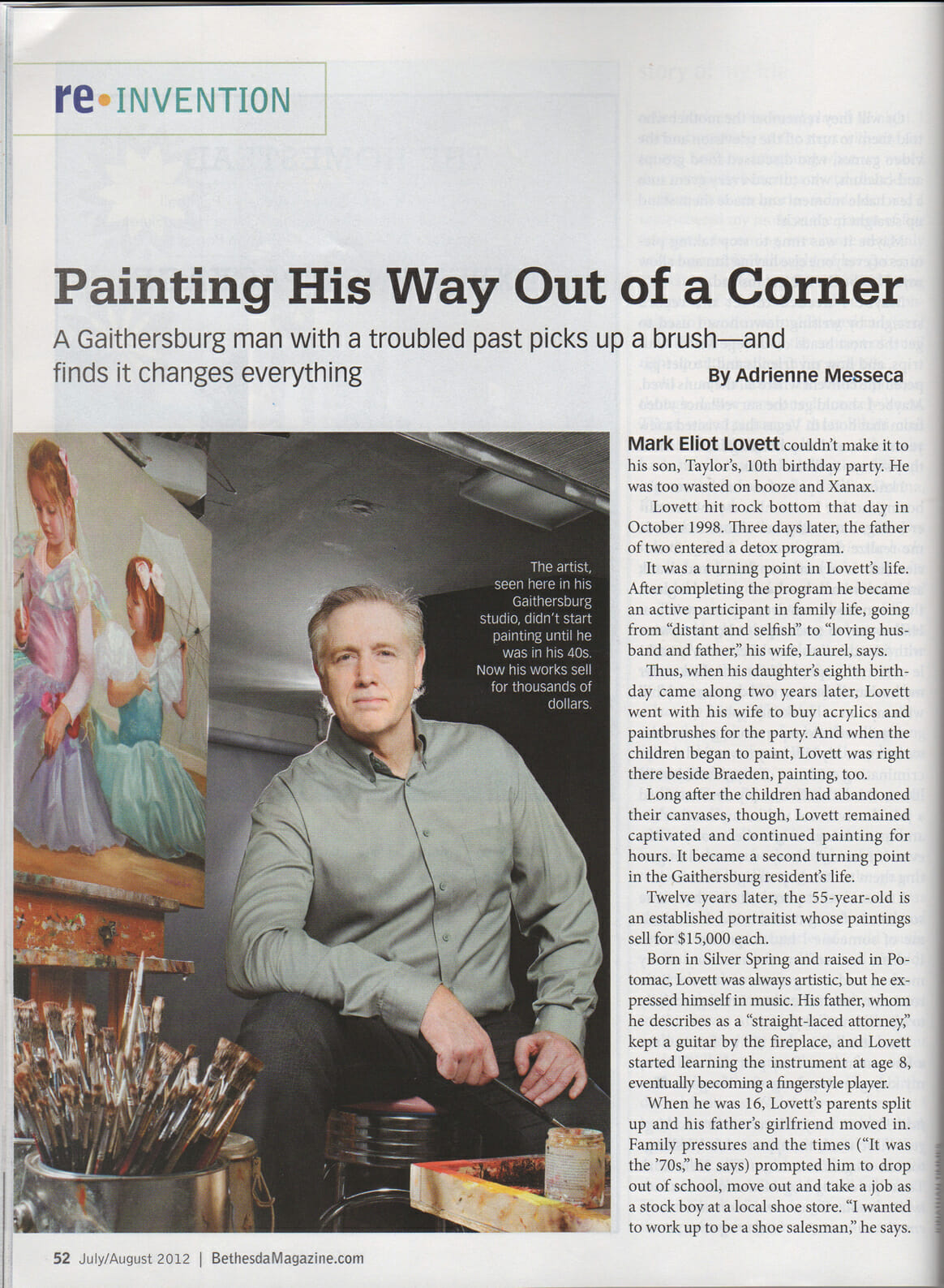 Bethesda Magazine Article Feature Story About Oil Paintings By Artist ...